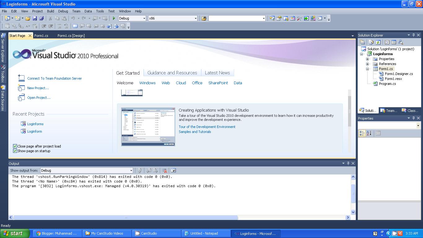 how to create simple login form using c# language | Muhammad Riandi Andika