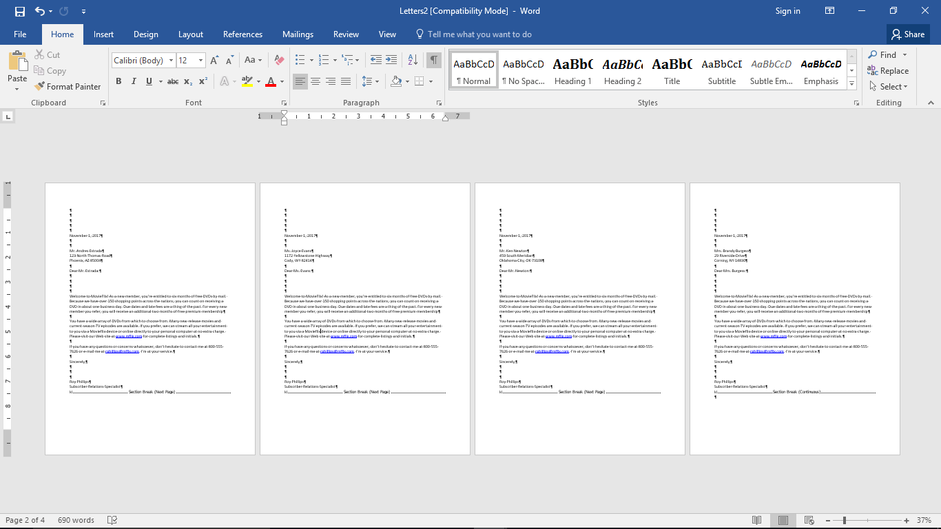 Explain mail merge and the steps to use one