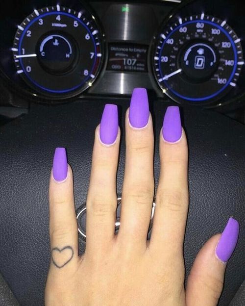 Purple Porsche Racing Nails - Sexy!