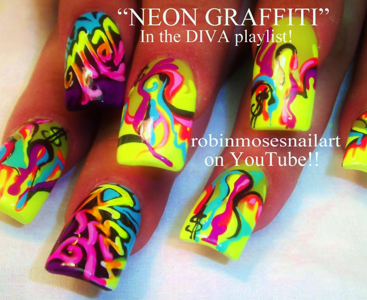 Robin Moses Nail Art: "neon nail art" "neon fire" "nail art" "summer ...