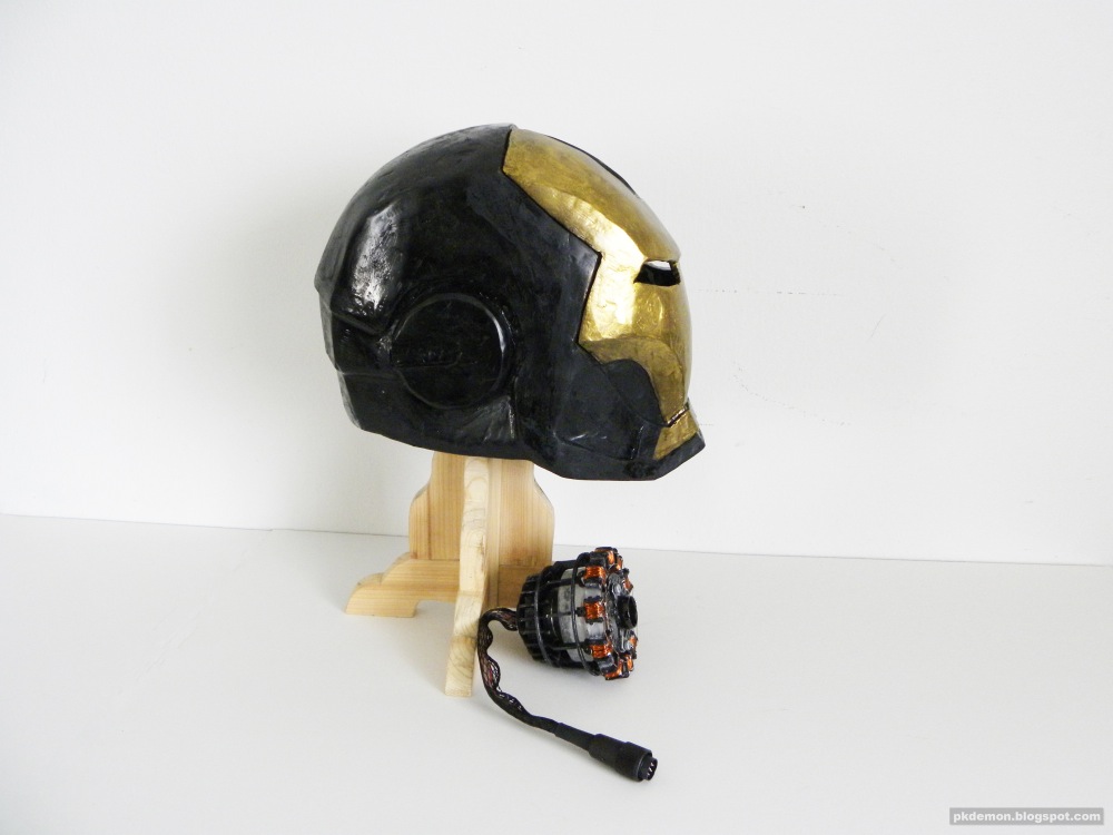 Black and gold Iron Man Helmet