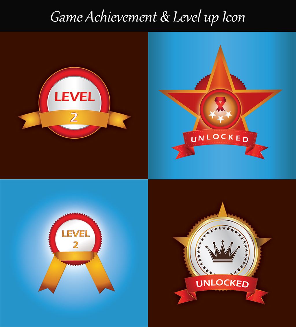 Game Achievement & Level up Icon | Blog | Puru Arora Graphics Freelancer