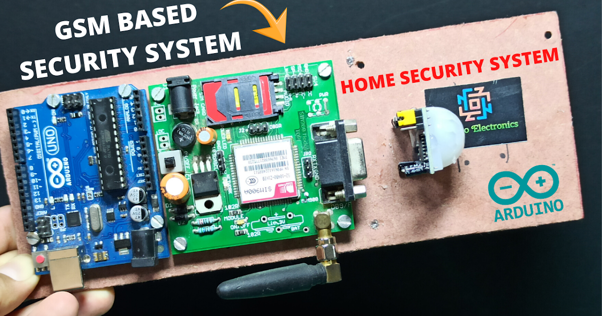 Home Security System Using Arduino, Pir Sensor And GSM Sim900A