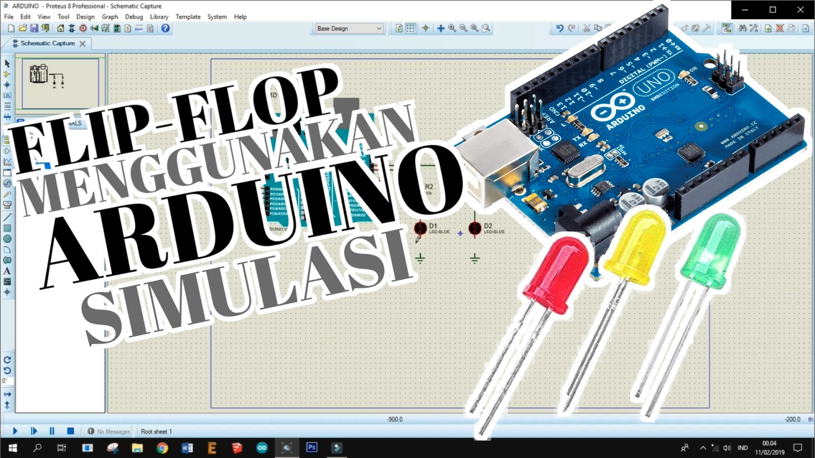 Membuat SImulasi Arduino Menggunakan Proteus