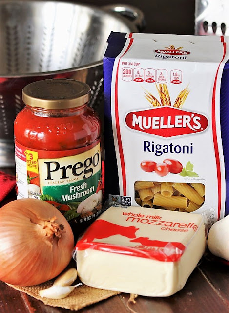 Easy Baked Mostaccioli (aka: Baked Cheesy Pasta) | The Kitchen is My ...