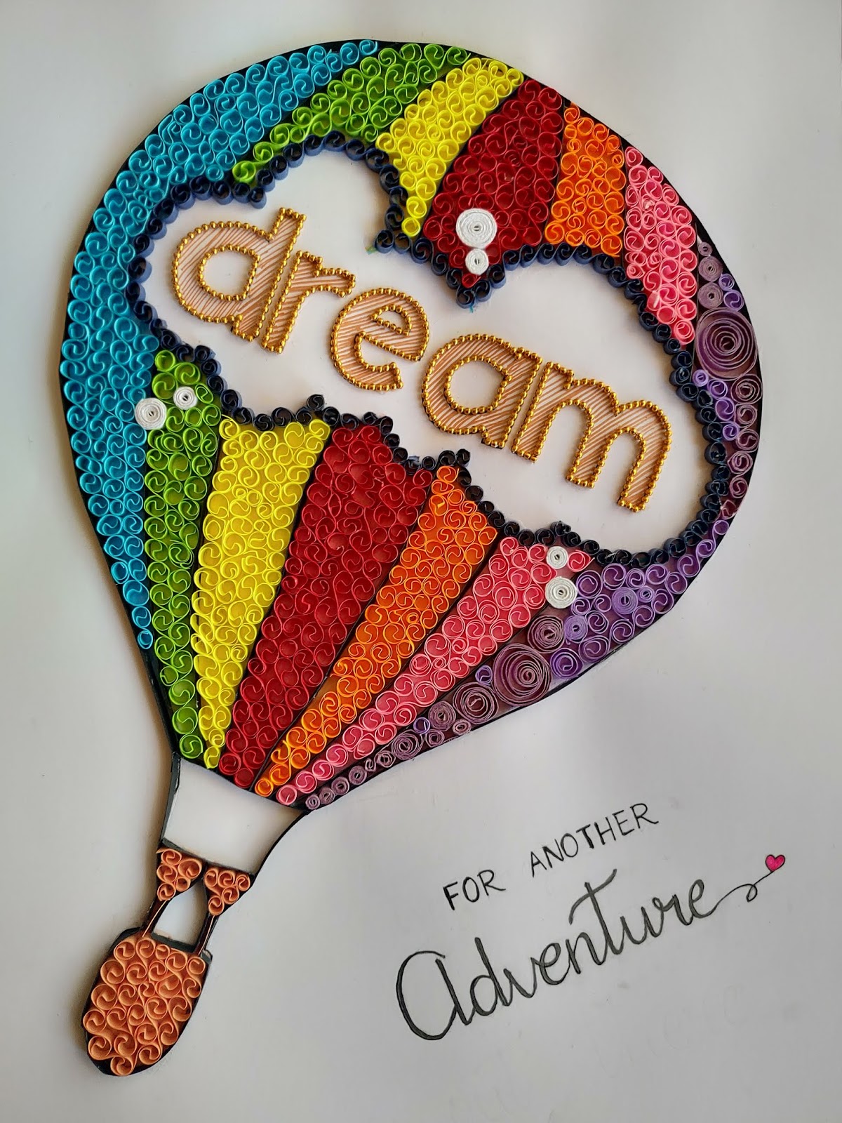 Quilling- Hot air balloon