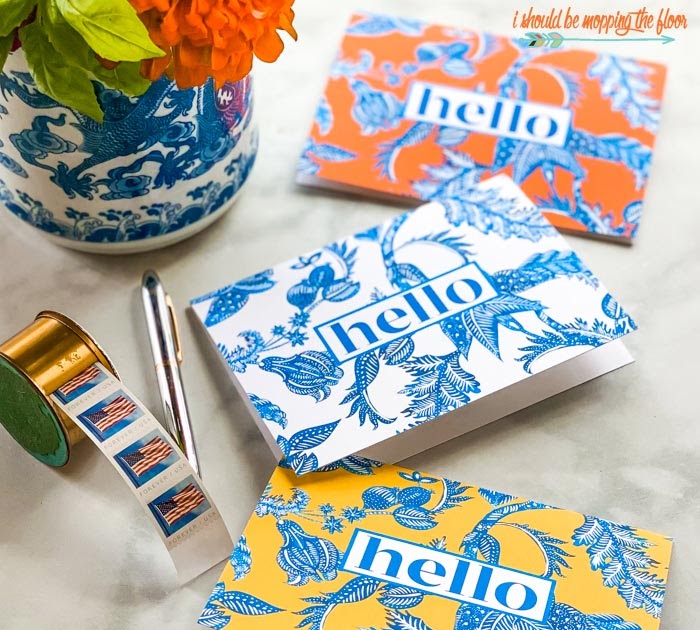 Free Hello Card Printables | i should be mopping the floor