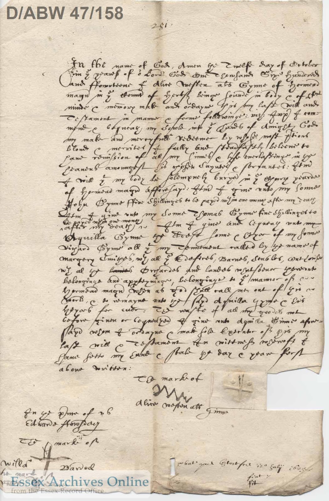 Ginn family of Hertfordshire: Henry Ginn of Great Hormead d. 1586