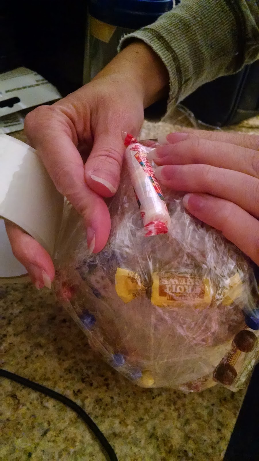 Must Run in the Family: Party Game: candy and a ball of tape