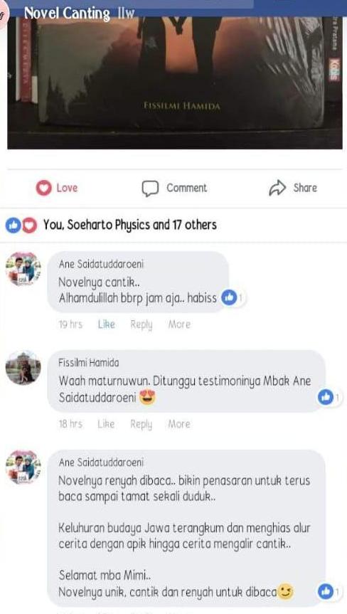 Novel Canting - Karya Fissilmi Hamida