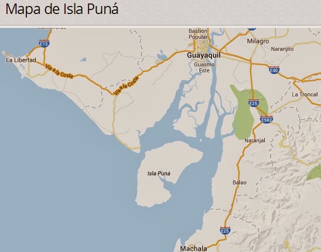 Los delfines de la isla Puná: Información geográfica