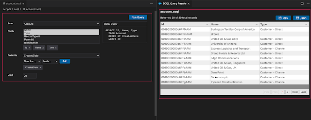 SOQL Query Builder in VS Code, the fastest way to write SOQL statements ... SOQL Query Builder in VS Code, the fastest way to write SOQL statements ...