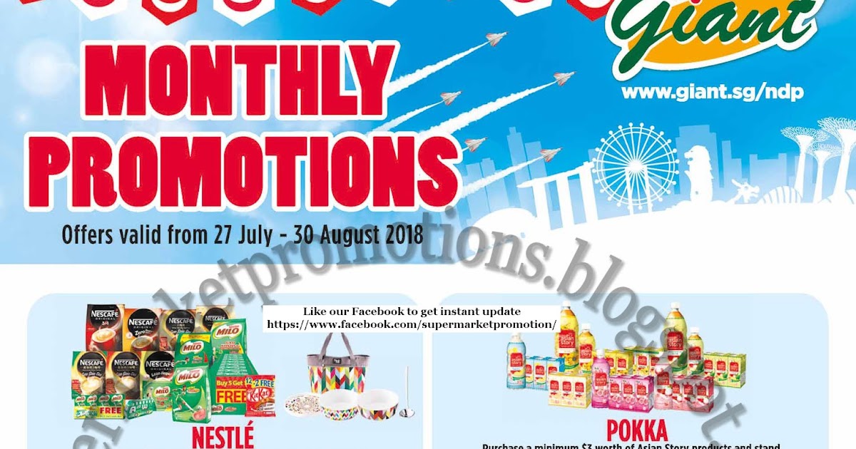 Giant Monthly Promotions 27 July - 30 August 2018 ~ Supermarket Promotions