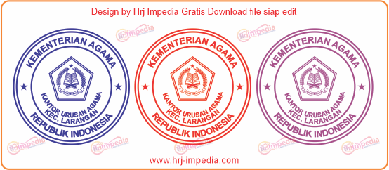 Contoh Stempel Kementerian Agama | Contoh Stempel Kantor Urusan Agama ...