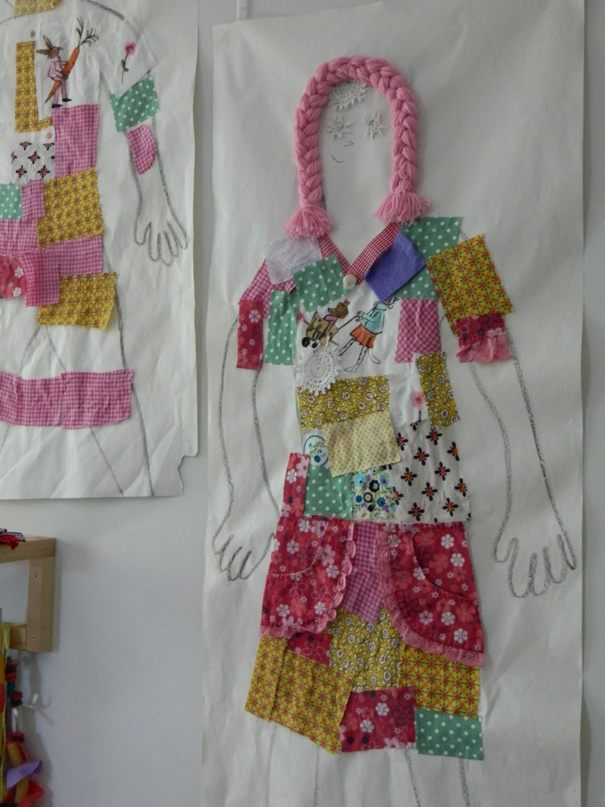 Gooseberry Jam: Dancing Doily Dollies and Paper Patchwork People