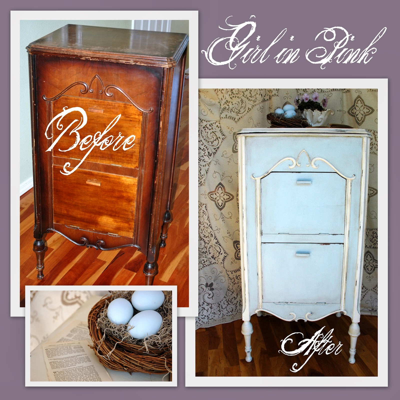 Repurposed Antique Radio Cabinet