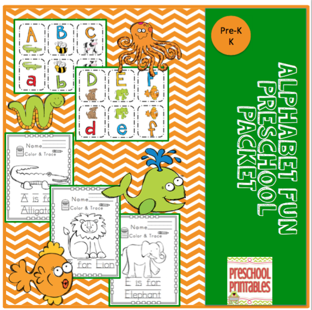 Alphabet Fun Preschool Packet (KPM) ~ Preschool Printables