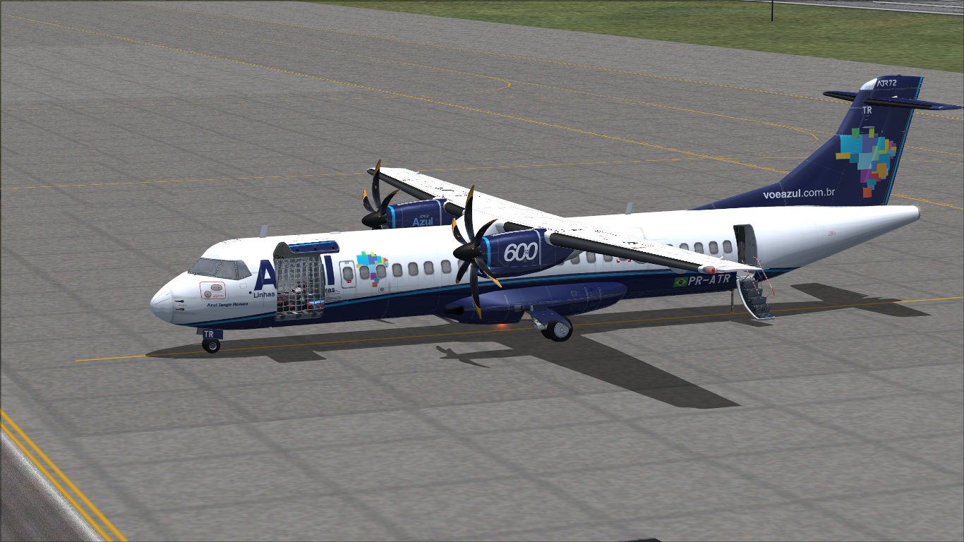 Texturas Brasileiras: Azul Linhas Aéreas PR-ATR V2 ATR 72-600