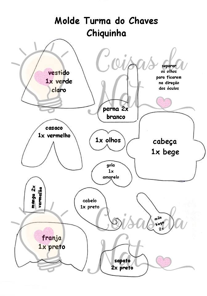 Artesanato para todos: A Turma do Chaves em Eva com Molde