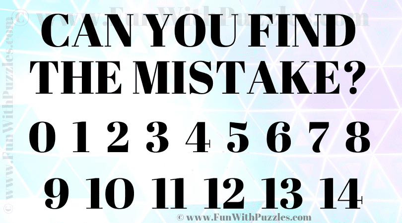 Picture Brain Teaser and Answer: Spot the Mistake!
