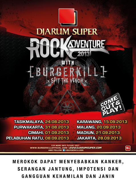 Jadwal Lengkap Konser Djarum Super Burgerkill 2013 - ZonaGitar.Net ...