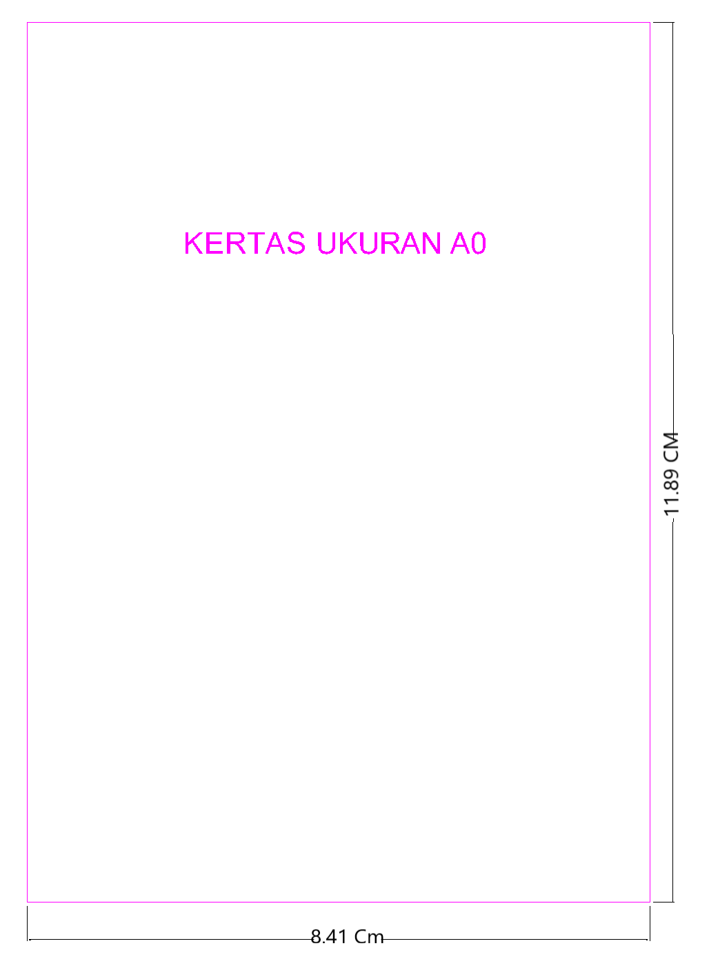 Beberapa Ukuran Kertas Untuk Design Teknik - Bameswara Blog's