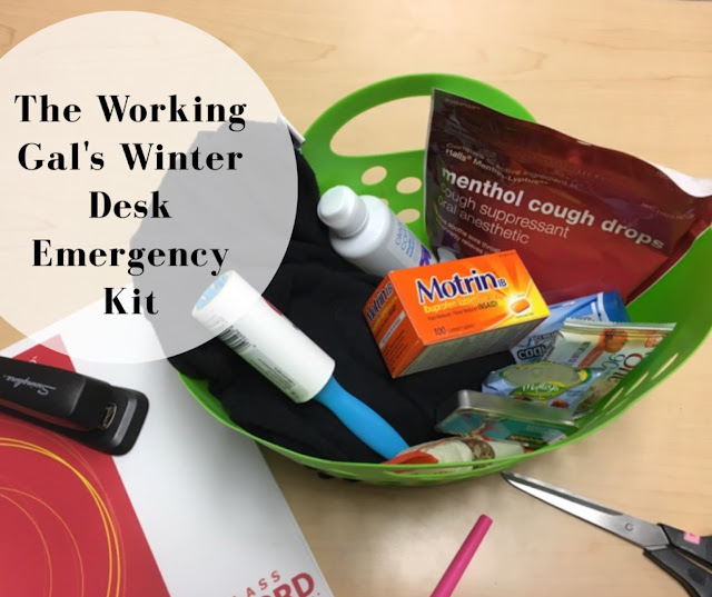 bybmg: The Working Gal's Winter Desk Emergency Kit