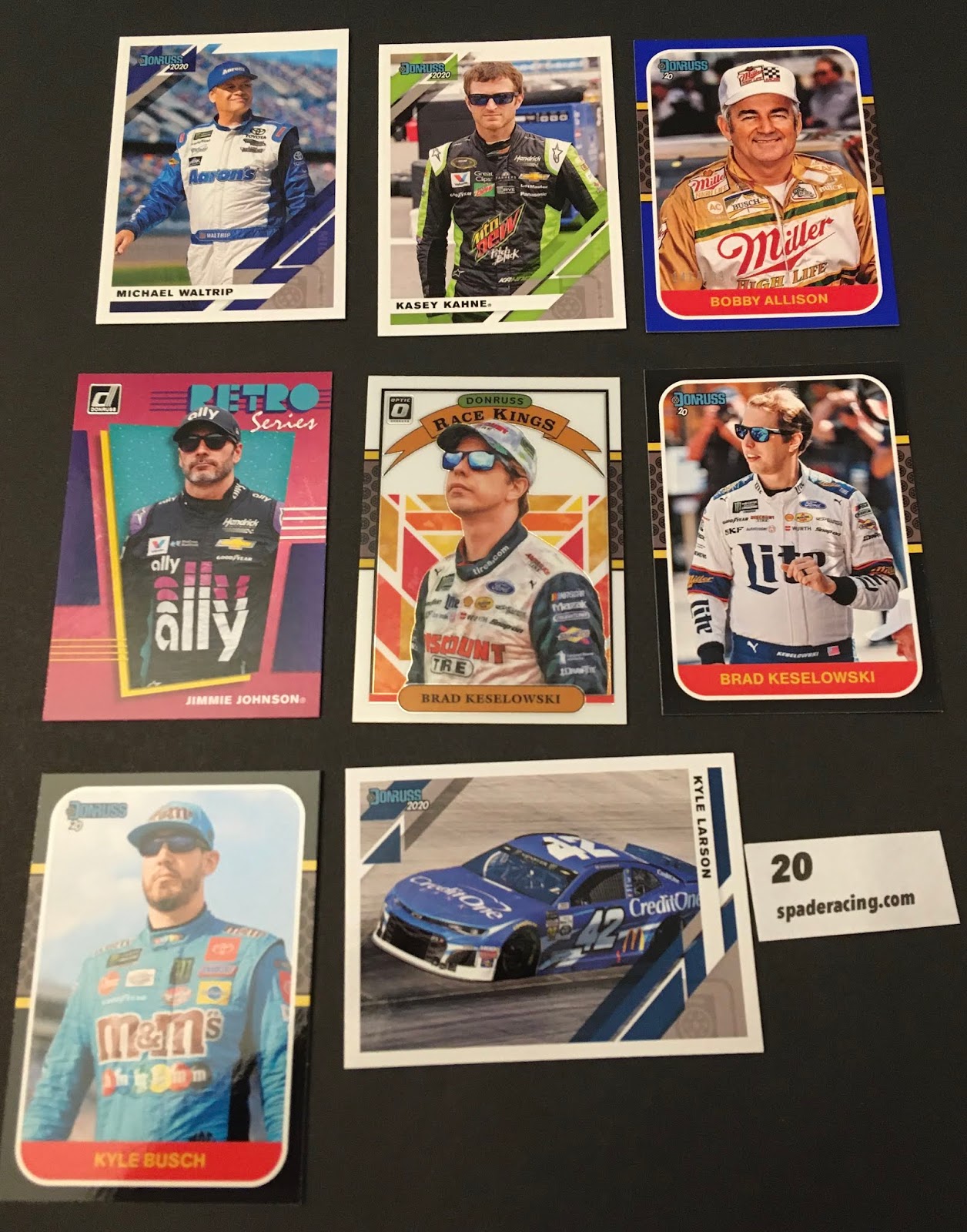 Spade Racing: 2020 Donruss Panini Nascar Cards Unboxing PACK 20