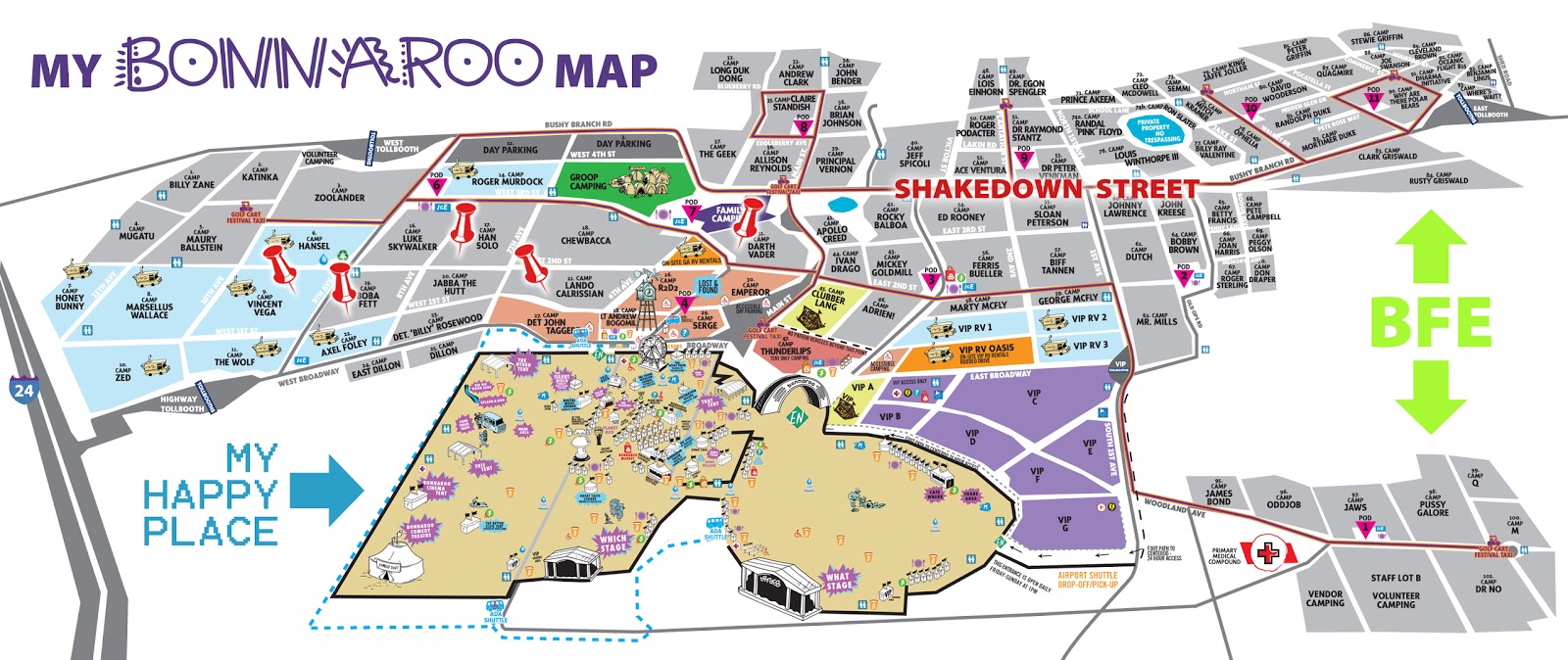 How easy is it to get between stages? : r/bonnaroo