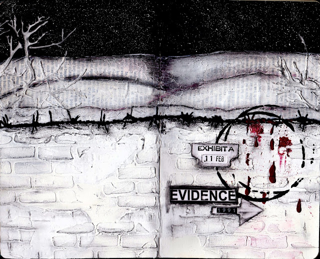 Artful Evidence: Art Journal Page - Evidence