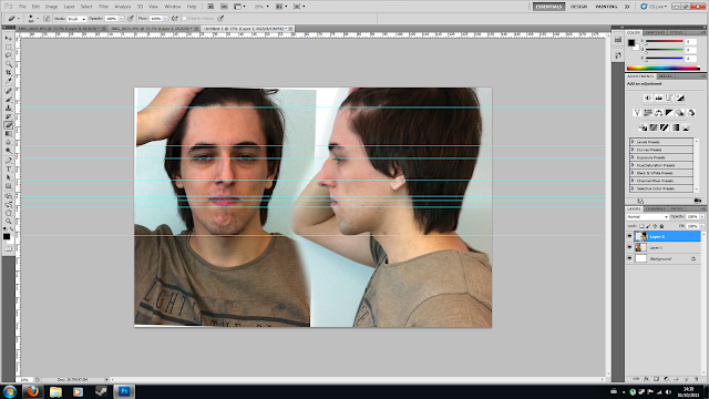 Virtual Environments: Modelling My Face - Reference Planes