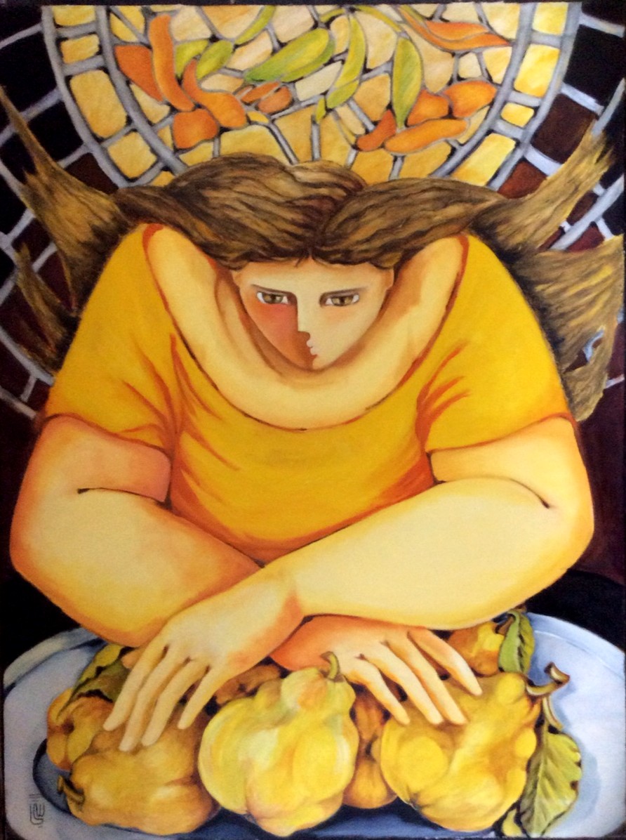 Guity Novin's Paintings : My oil & gold leaf (1999)©