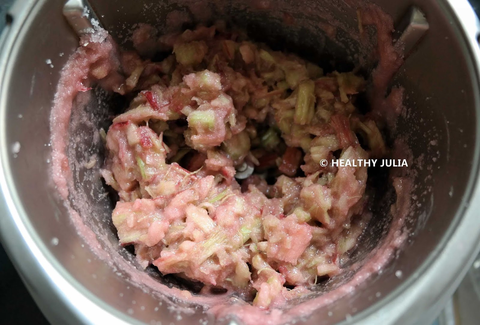 CONFITURE EXPRESS DE RHUBARBE #VEGAN - Healthy Julia