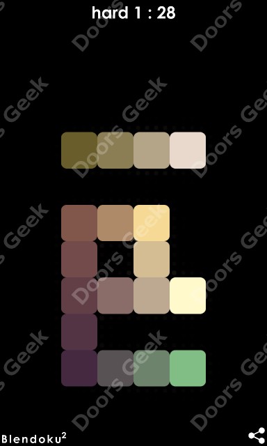 Blendoku 2 [Hard 1] Level 28 ~ Doors Geek