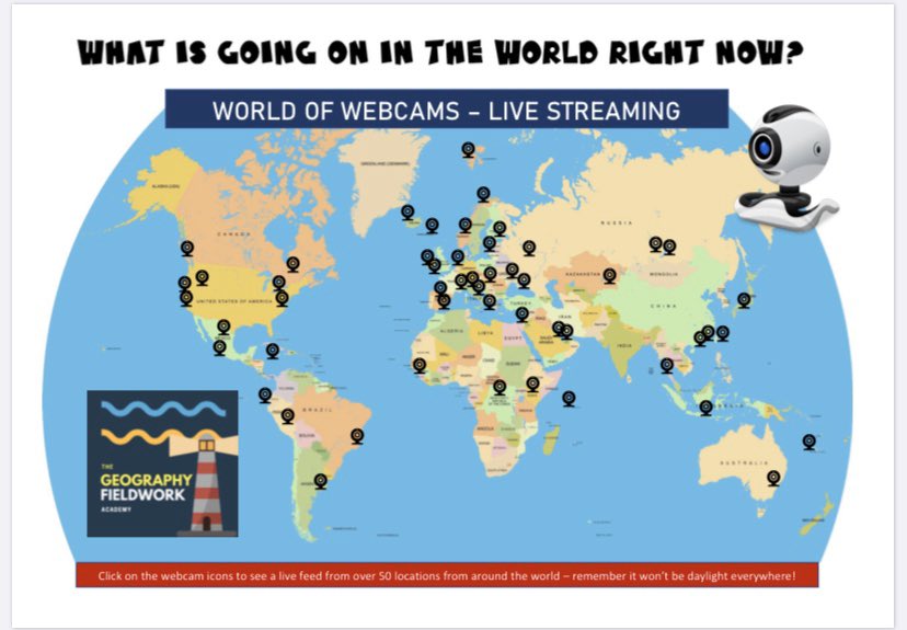 COVID-19 Home Learning Resources for Geographers - #37 - Webcams around ...
