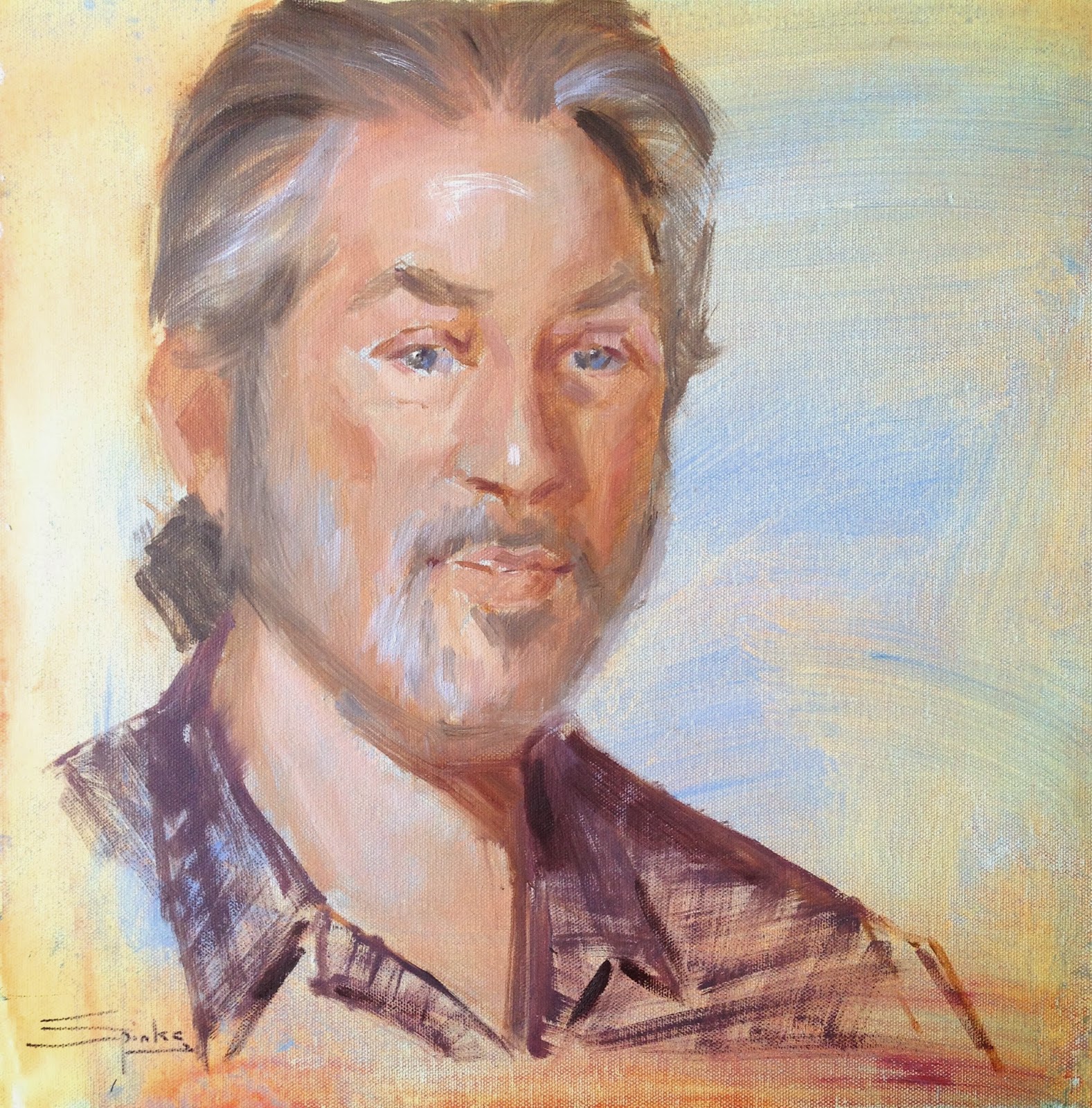 PORTRAIT PAINTING GOLD BY JOHANNA SPINKS: 2013