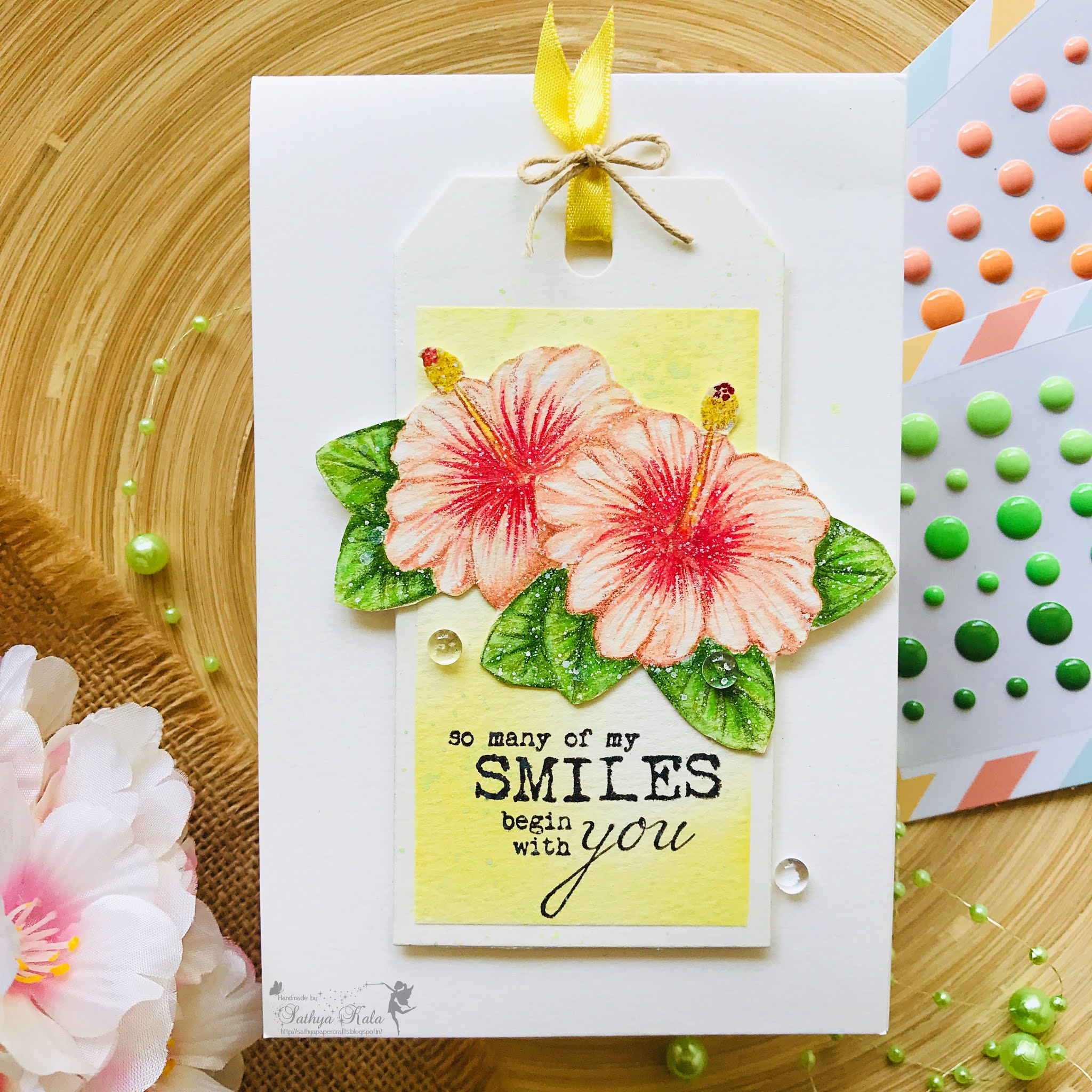 Paperie Expressions: Floral Smiles : CAS card