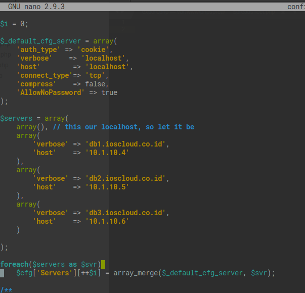 Multi Host Db Phpmyadmin Control