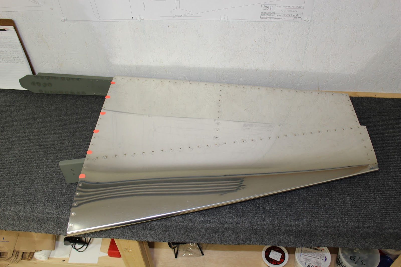 Martin's RV-8 Blog: Horizontal and Vertical Stabilizers Complete