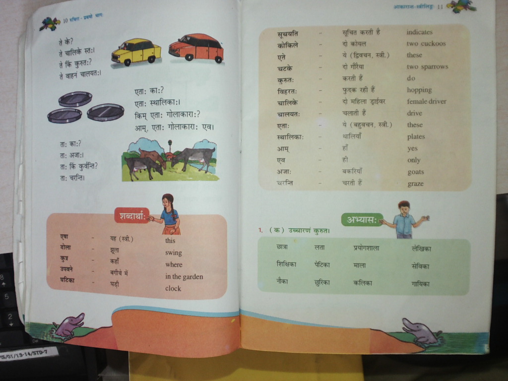 PIS VADODARA STD 6: CLASS 6 SANSKRIT Akarant strilinga