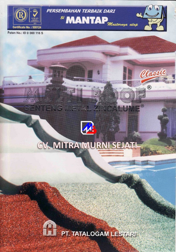 GENTENG METAL KENCANA ROOF: GENTENG METAL MULTIROOF