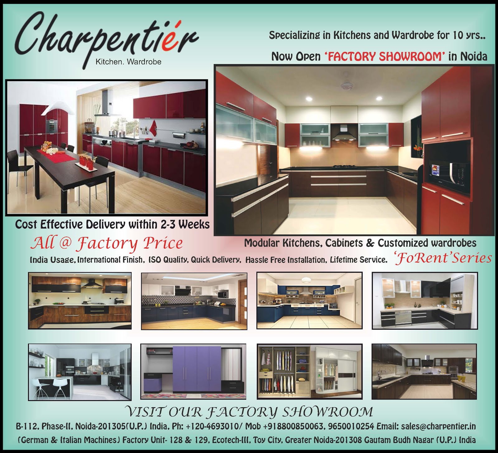 SHIVANI: Kitchen Design & Pamphlet Design (3DS Max w VRAY) (Corel Draw)