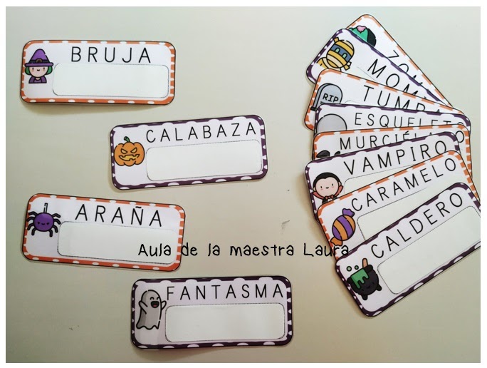 Aula de la maestra Laura: Tarjetas vocabulario-HALLOWEEN