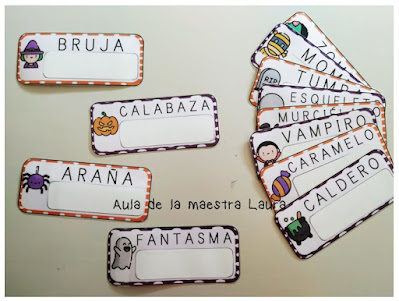 Aula de la maestra Laura: Tarjetas vocabulario-HALLOWEEN