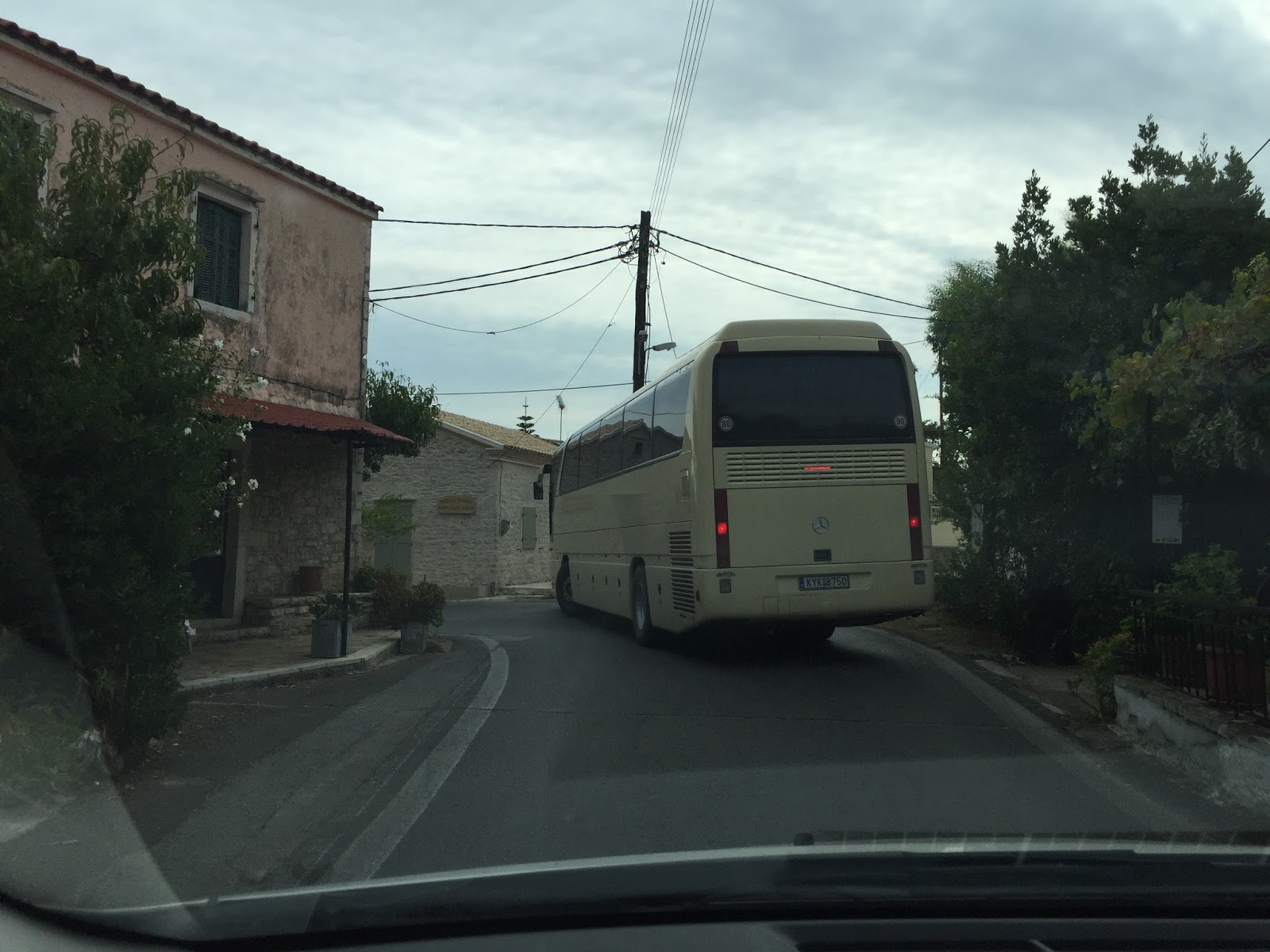 Green Buses ~ Americans Visiting Corfu