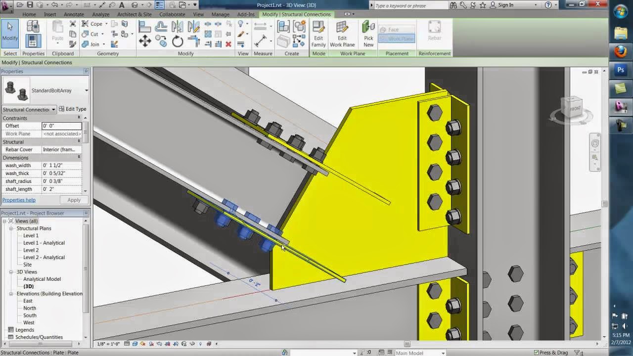 Lesson: Working with Structural Steel Frames | Dạy Revit - Học Revit