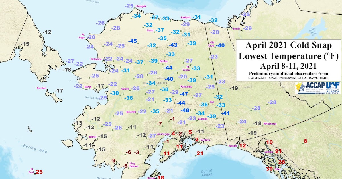 Deep Cold: Alaska Weather & Climate: Cold Snap Follow-Up