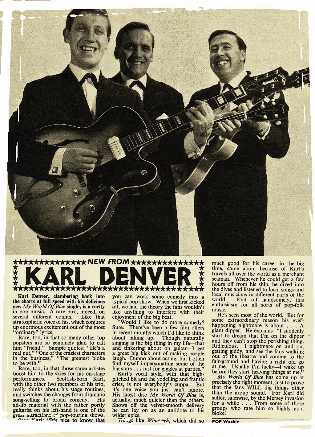 Eight Miles Higher: Music Profile: KARL DENVER