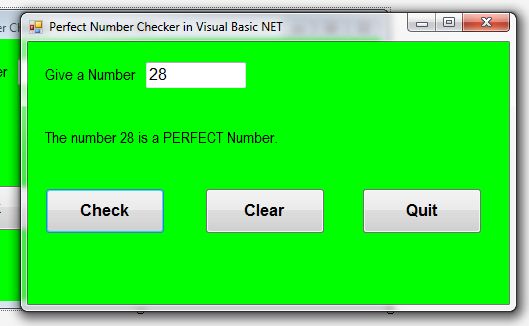 Free Programming Source Codes And Computer Programming Tutorials Perfect Number Checker In