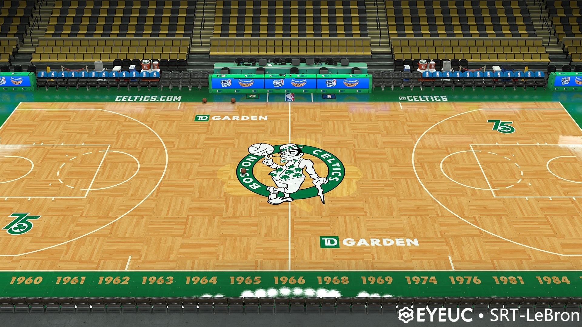 NBA 2K22 2021-22 Boston Celtics Classic Edition Court by SRT-LeBron